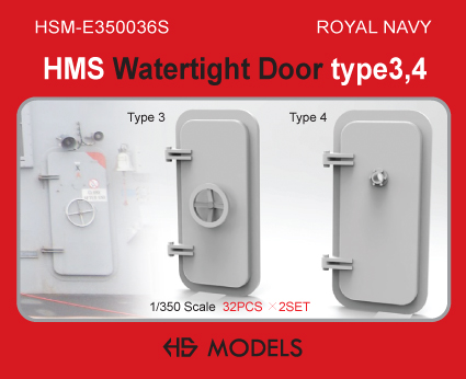 HS MODELS E350036S Royal Navy Watertight Door Type 3 and 4