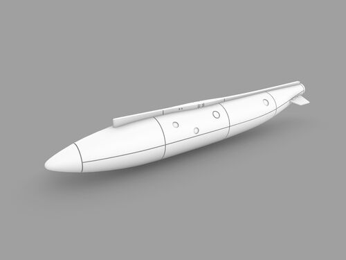 rise144models 033 Mirage F.1 - Centerline Fuel Tank