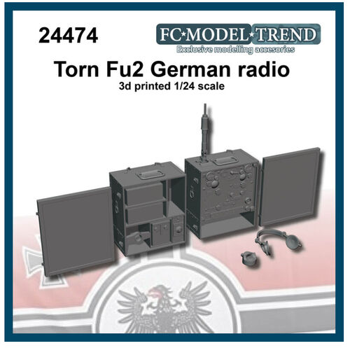 FC ModelTrend 24474 German WWII Torn Fu2 Radio (3D-printed)