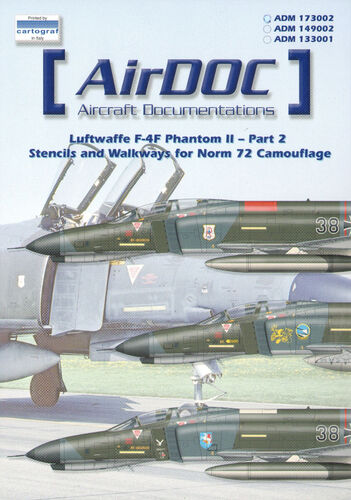 Airdoc ADS149002 Luftwaffe McDonnell F-4 F Phantom II Part 2 - Stencils & Walkways for Norm 72 Camouflage
