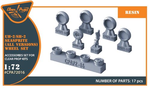 DISCONTINUED Clear Prop Models A72016 SH-2 A/B SEASPRITE (all versions) wheel set