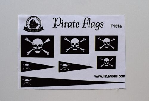 HiSModel F151a Pirate flags - set type A