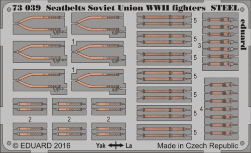 Eduard 73039 Seatbelts Soviet Union WWII fighters STEEL