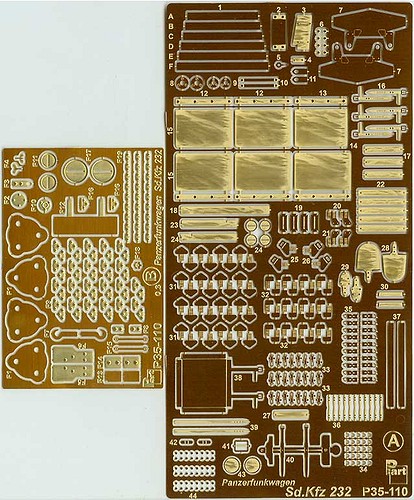 Part P35-110 Panzerfunkwagen Sd.Kfz.232 Italeri
