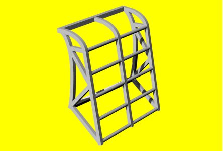 LF Models 3D7236 Aermacchi MB-326 Impala - Access Ladder 3D-Printed (for LF Models kits)