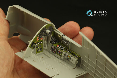 Quinta Studio QD32189 Grumman F6F-3E/N Hellcat - 3D-Printed & Coloured Interior (for Trumpeter kits)