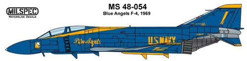 Milspec 48054 McDonnell F-4 J Phantom - US Navy Blue Angels 1969 Season