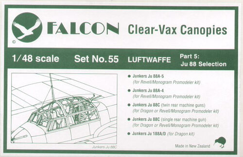 Falcon Model V5548 Luftwaffe Part 5 – Ju-88 / Ju-188 Selection