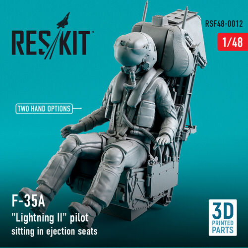 RES/KIT F48-0012 USAF Pilots F-35A "Lightning II" Pilot Sitting In Late Modification Ejection Seats (Type 1)