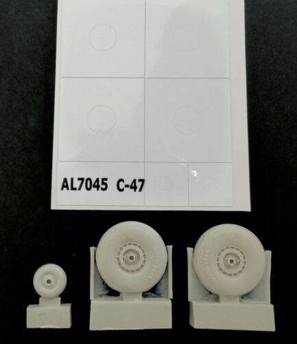 Plus Model AL7045 C-47 Skytrain wheels without cover