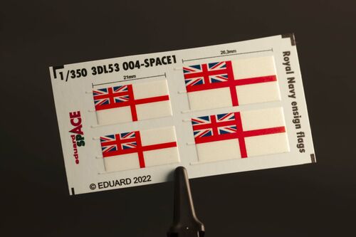 Eduard 3DL53004 Royal Navy ensign flags SPACE