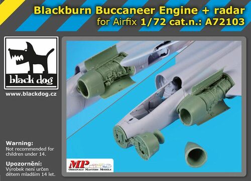 Black Dog A72103 Blackburn Buccaneer engine + radar for Airfix