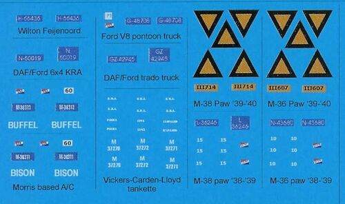 Black Lion Decals 72012 Dutch Army 1930-1940