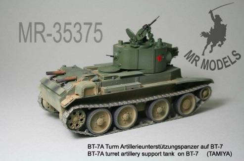MR Modellbau 35375 BT-7A turret artillery support tank on BT-7