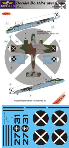 LF Models C7273 Dornier Do17P-1 over Spain I.
