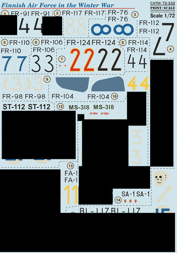 Print Scale 72-332 Finnish Air Force in the Winter war