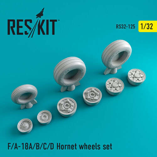 DISCONTINUED RES/KIT 32-0125 F-18 Hornet wheels set