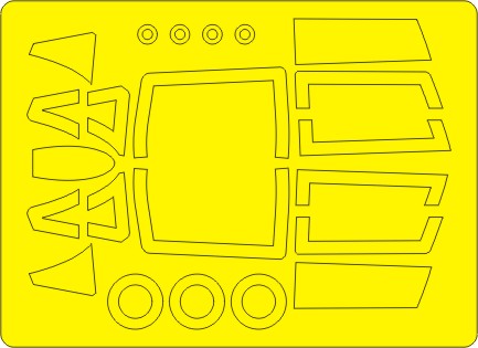 New Ware AM0680 MiG-21UM BASIC kabuki masks for Trumpeter