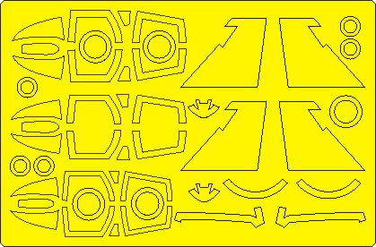 New Ware AM1330 McDonnell Douglas F-4 B Phantom II - EXPERT Kabuki Masks (for Fine Molds Kits)