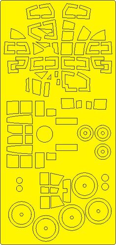 New Ware AM1335 Dornier Do 217 M-1 - BASIC Kabuki Masks (for ICM Kits)