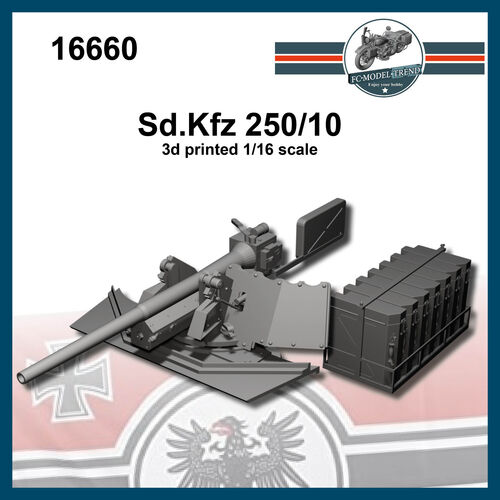 FC ModelTrend 16660 SdKfz 250/10 - Main Armament (3D-printed)
