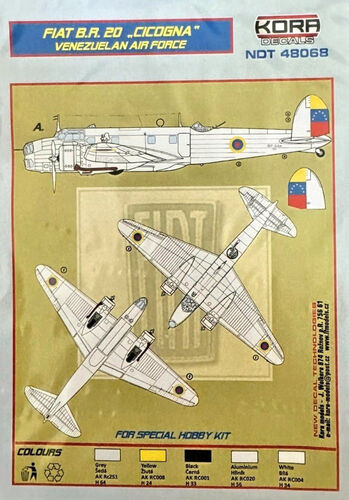 Kora Models NDT48068 Fiat BR.20 Cicogna in Venezuelan Air Force Service