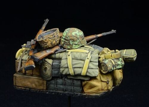 D-DAY miniature studio 35276 8cm Granatwerfer 34 Stowage Set (for Rickshaw & AFV)