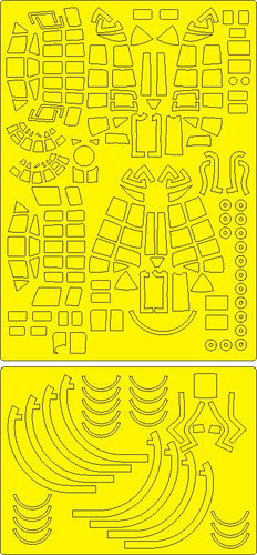 New Ware AM1270 Consolidated B-24 D Liberator - EXPERT Kabuki Masks (for Hobby Boss Kits)