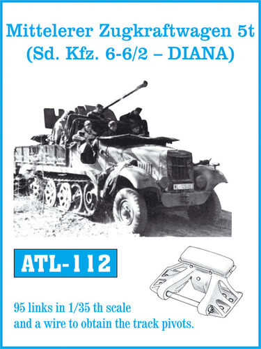 FriulModel 112 Tracks for Mittelerer Zugkraftwagen 5t (Sd.Kfz.6-6/2-Diana)