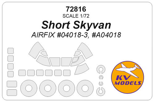 KV Models 72816 Short Skyvan And Wheels Masks