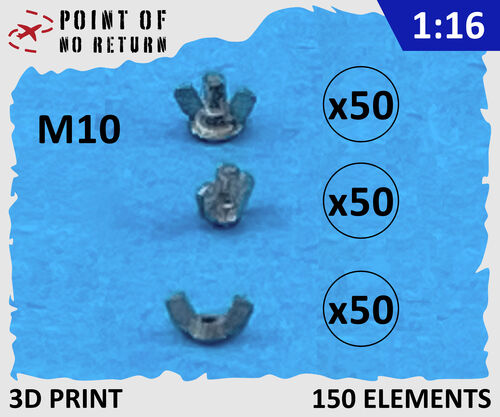 Point Of No Return 16-23003 Wing Nuts M10