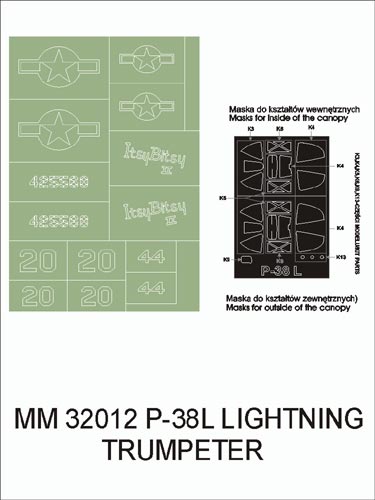 Montex MM32012 P-38 L Lighting Trumpeter 2227