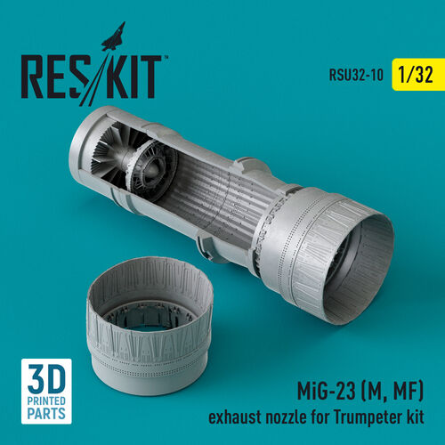 DISCONTINUED RES/KIT U32-0010 MiG-23 (M, MF) Exhaust Nozzle For Trumpeter Kit