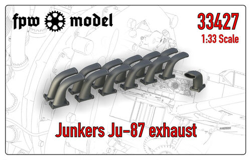 FPW Model 33427 Exhausts For Junkers Ju-87 (With Jumo 211 Engine)