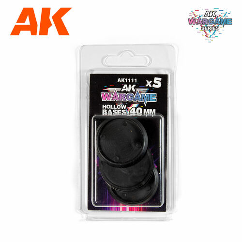 AK-Interactive 1111 HOLLOW BASE 40mm - 5 units