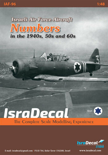 Isra Decal Studio AF96 Numbers in the 1940s, 50s & 60s