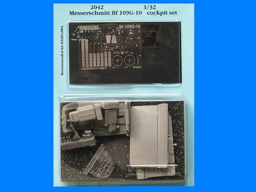 Aires 2042 Messerschmitt Bf 109G-10 cockpit set Hasegawa