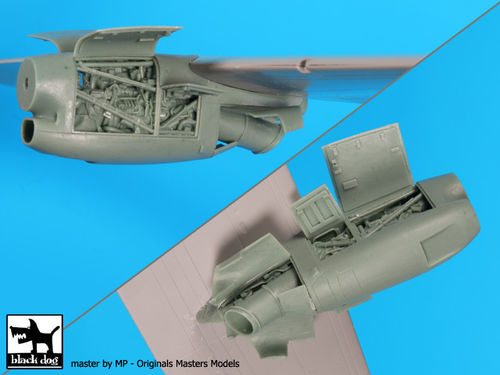 Black Dog A72048 C-27 J Spartan 2 Engines for Italeri