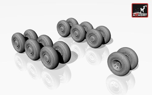 Armory Models Group AW72012 Tupolev Tu-22M2/M3 Backfire wheels