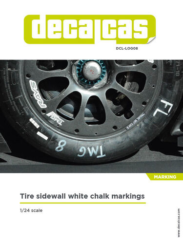 Decalcas LOG008 Tire Sidewall White Chalk Markings