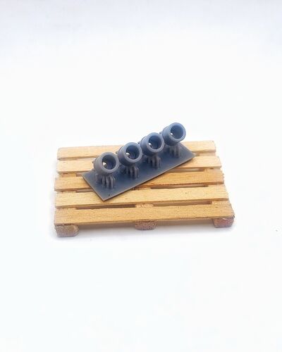 Yamamoto Model Parts TUN137 Adapters for Rims Aoshima to Tamiya