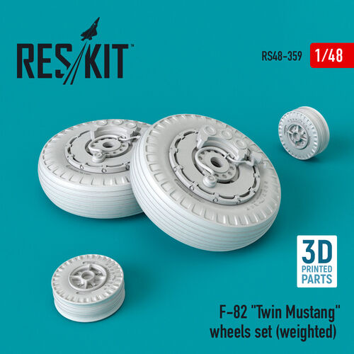 RES/KIT 48-0359 F-82 "Twin Mustang" wheels set