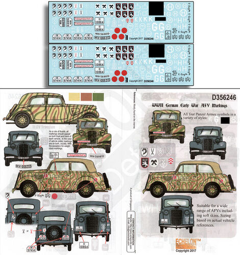 Echelon Fine Details D356246 WWII German Early War AFV Markings