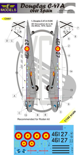 LF Models C4407 Douglas C-47A over Spain