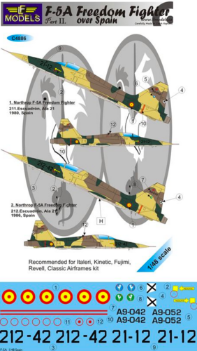 LF Models C4886 F-5A over Spain part II.