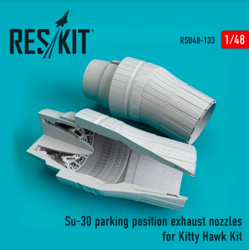 DISCONTINUED RES/KIT U48-0133 Su-30 parking position exhaust nozzles for Kitty Hawk Kit