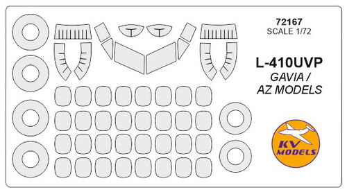 KV Models 72167 L-410 (GAVIA / AZ Models) + wheels masks