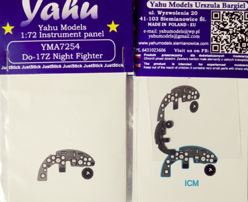 Yahu Models A7254 Do-17 Z Night Fighter ICM