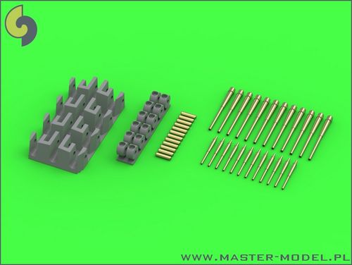 Master SM-350-079 HMS Belfast armament - 6in (12pcs), 4in (12pcs) barrels - set includes resin correction for 6in gun mounting