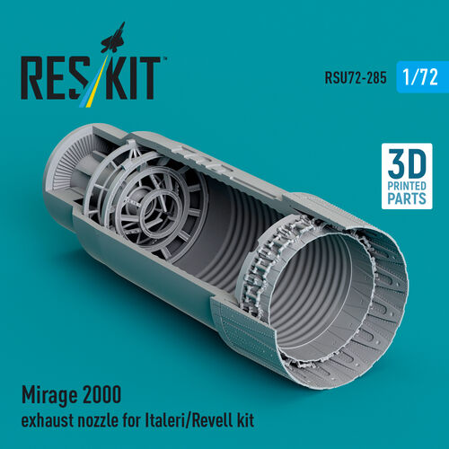 RES/KIT U72-0285 Mirage 2000 Exhaust Nozzle For Italeri/Revell Kit (3D Printed)